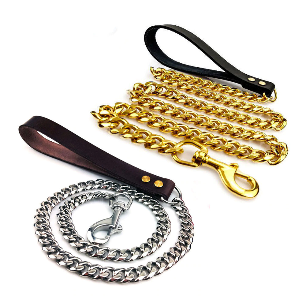 Cuban Link Chain Leashes – The Dog Bar
